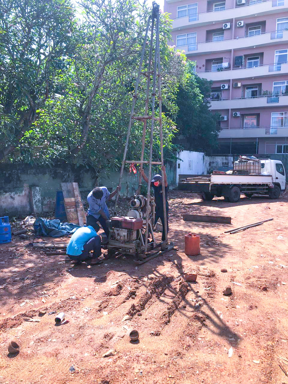 Soil testing – Golden Tower (Pvt) Ltd – Apartment in Colombo, Sri Lanka.