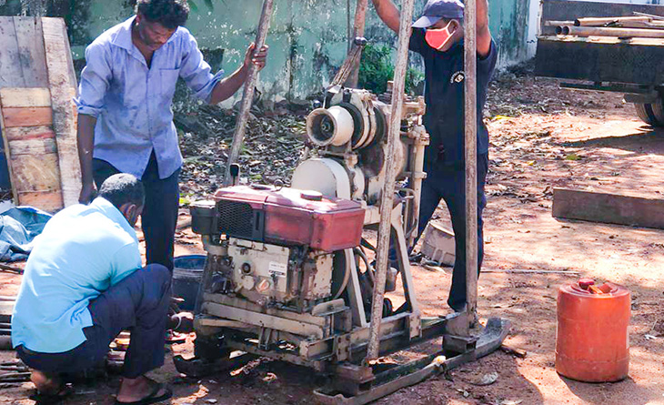 Soil testing – Golden Tower (Pvt) Ltd – Apartment in Colombo, Sri Lanka.